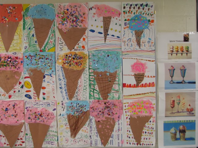 Tumble Bug Art: Wayne Thiebaud Inspired Ice Cream Projects